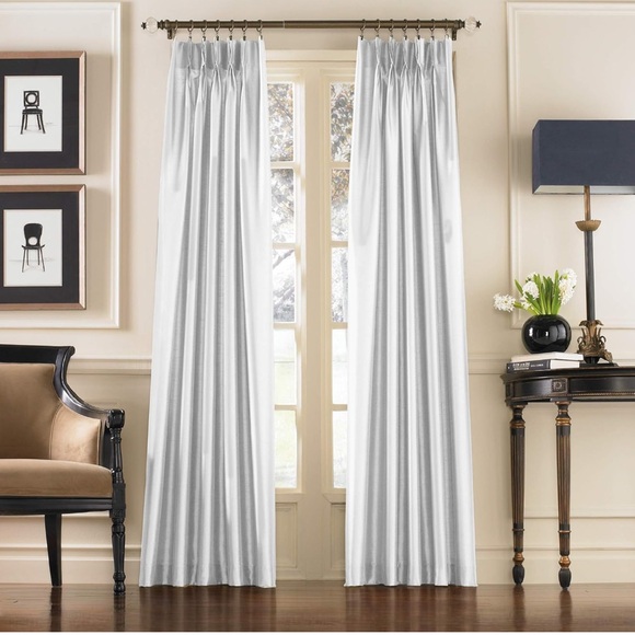 Curtainworks | Accents | Lined Pinch Pleat Faux Silk Drapery Panels ...